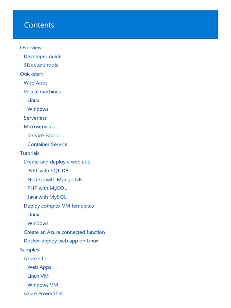 Azure Developer Guide | PDF | Microsoft Azure | Web Application