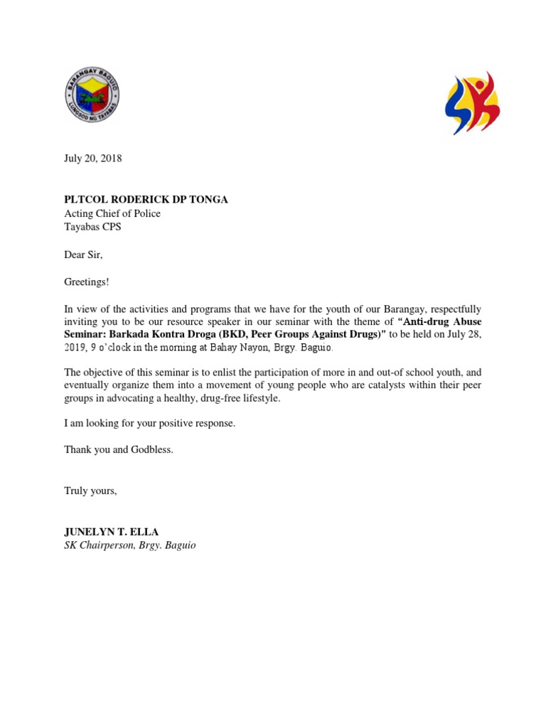 Anti Drug Letter | PDF