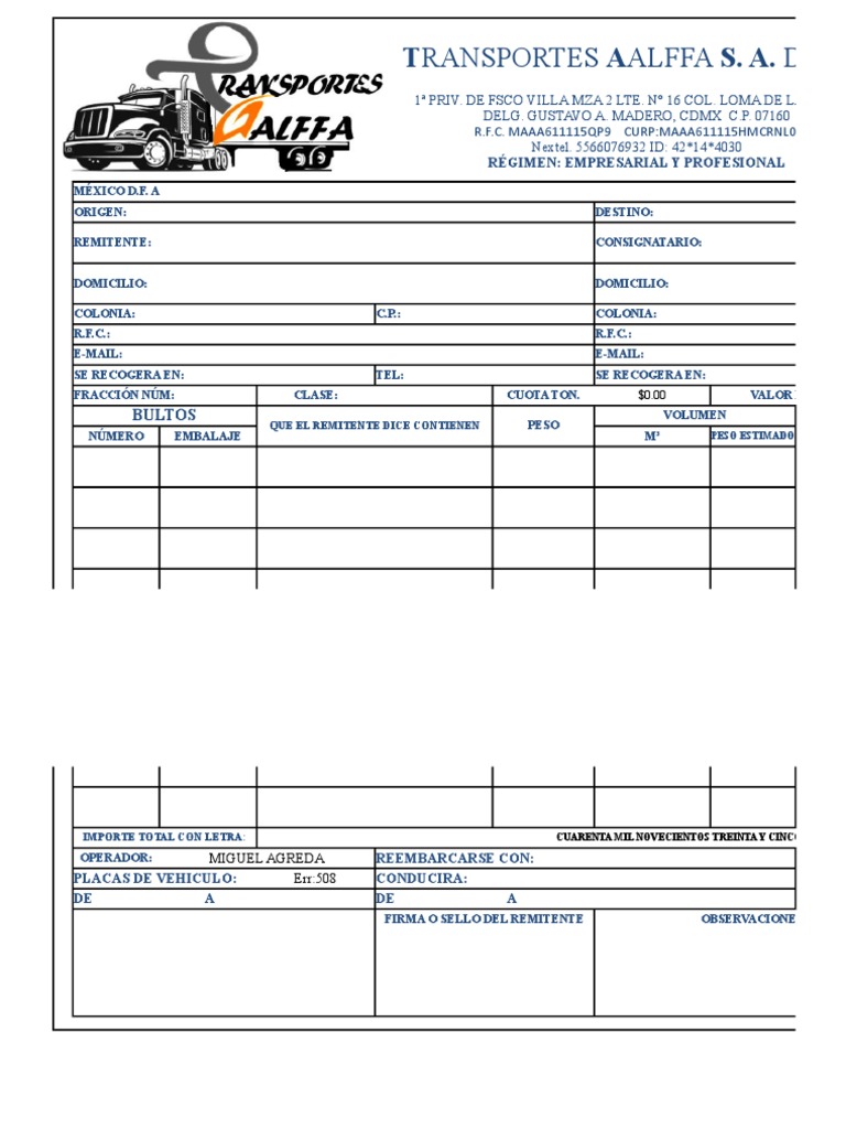 Carta Porte | PDF | Comercio | Economias