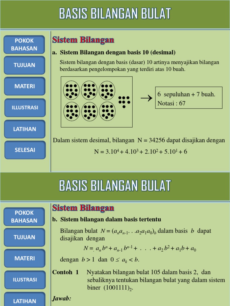 Basis Bilangan Bulat | PDF