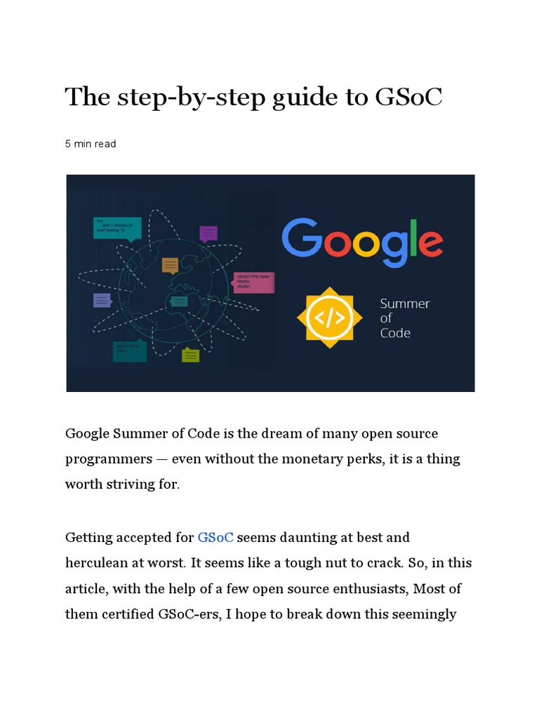 GSOC | Download Free PDF | Software | Computing