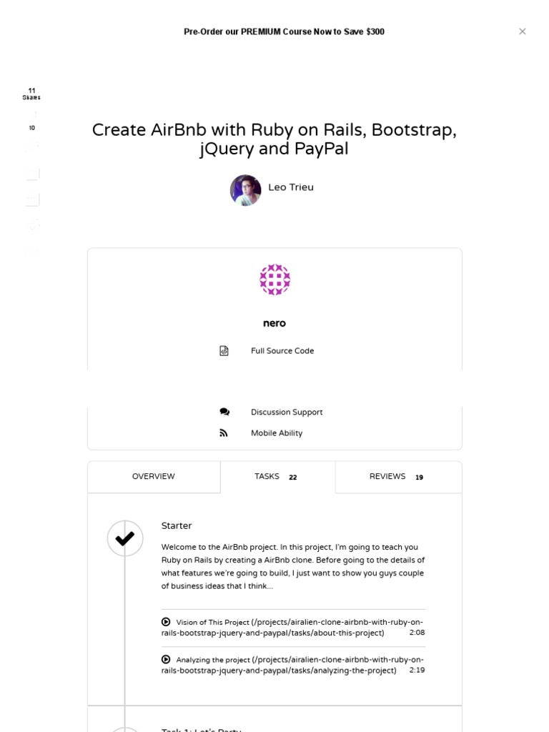 Create Airbnb With Ruby On Rails Bootstrap Jquery And Paypal Code4startup Pdf Ruby On