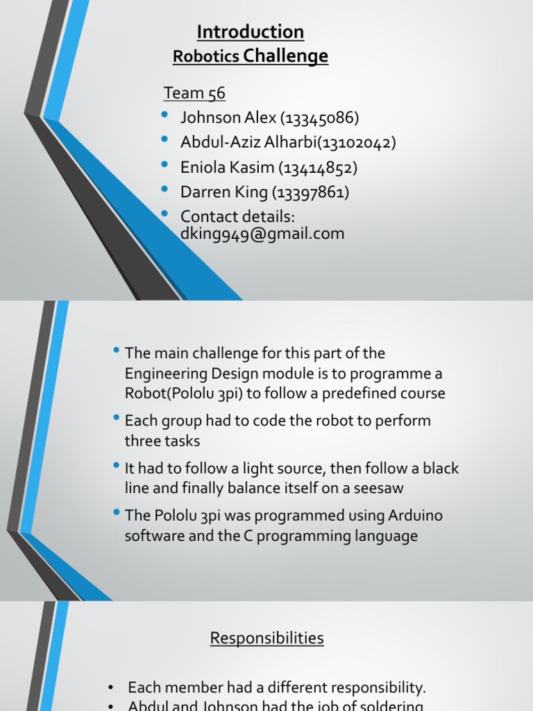 Robotics Final Powerpoint | PDF | Printed Circuit Board | Electrical ...
