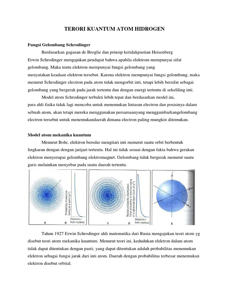 Terori Kuantum Atom Hidrogen | PDF
