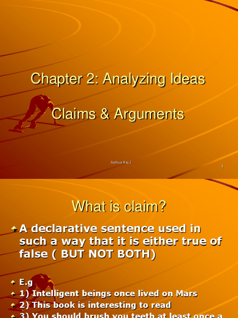 Understanding Claims and Arguments | PDF | Argument | Reasoning