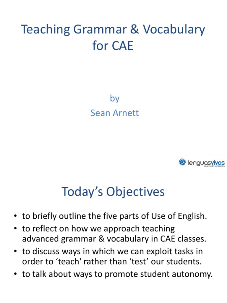 CAE Vocabulary Grammar | PDF | Sentence (Linguistics) | English Language