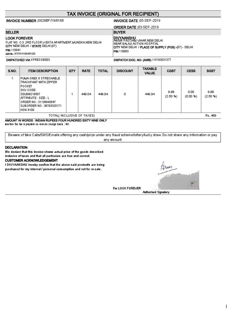 Invoice PDF | PDF | Invoice | Taxes