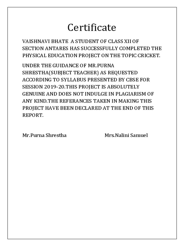 Pe Investigatory Project | PDF | Bowling (Cricket) | Cricket Skills