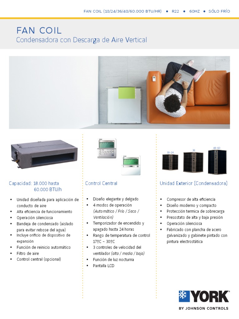 York Fan Coil New | PDF | Calefacción, Ventilación y Aire Acondicionado ...
