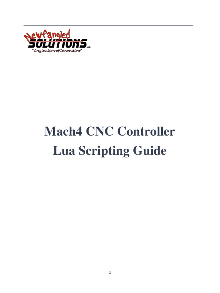 Mach4 Scripting Manual | PDF | Programmable Logic Controller | Scripting Language