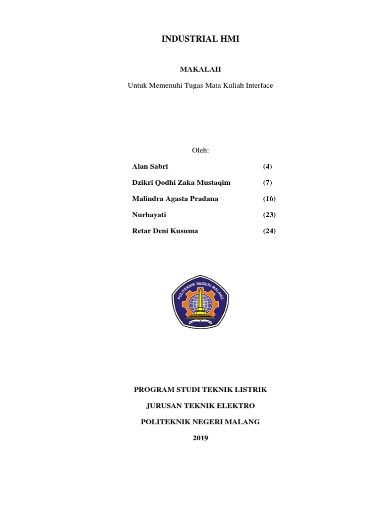 Desain dan Implementasi HMI Industri | PDF