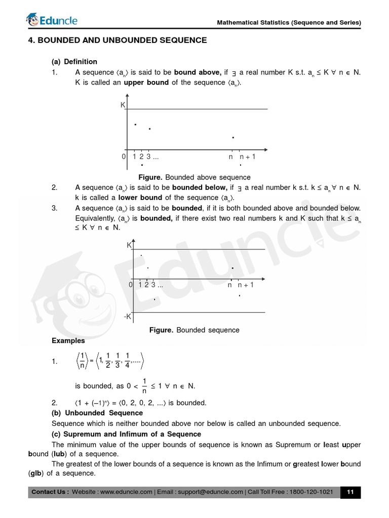 Bounded and Unbounded Sequence | PDF | Abstract Algebra | Analysis