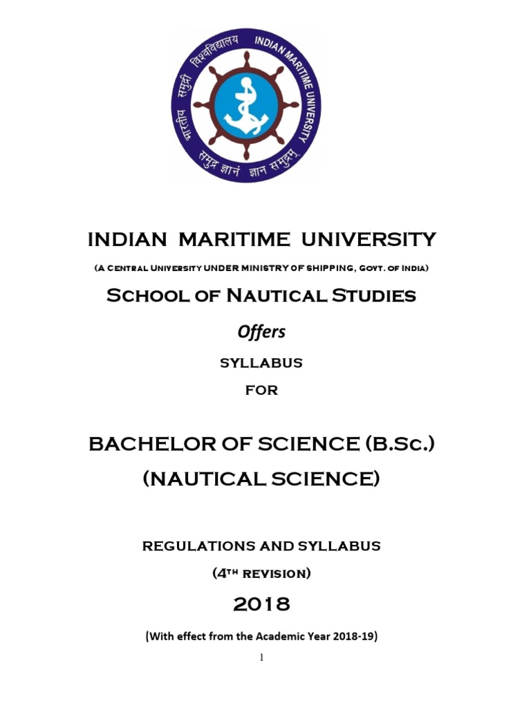 B.SC Nautical Science Syllabus | PDF | Trigonometric Functions ...
