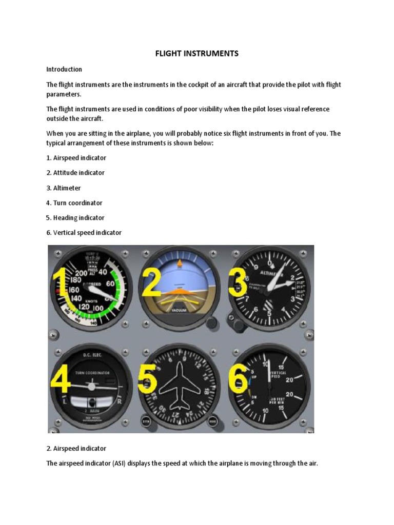 Flight Instruments | PDF | Altimeter | Tools