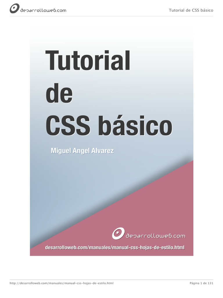 Tutorial de Css Basico | PDF | Hojas de estilo en cascada | Modelo de ...
