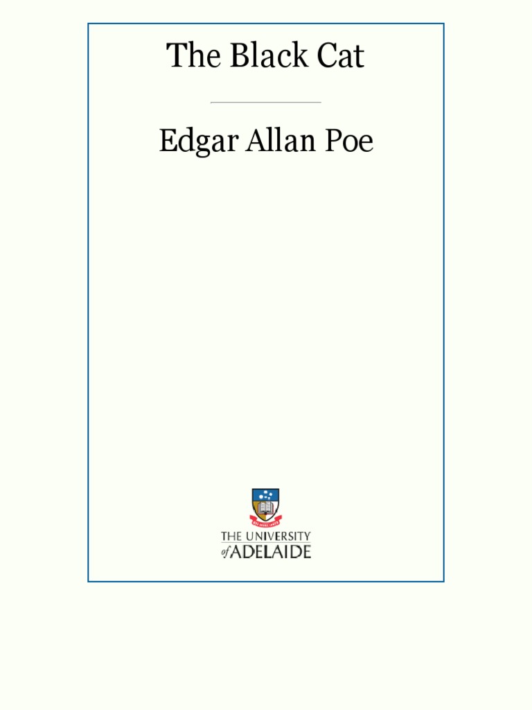 The Black Cat - Edgar Allan Poe PDF | PDF | Plaster | Cats