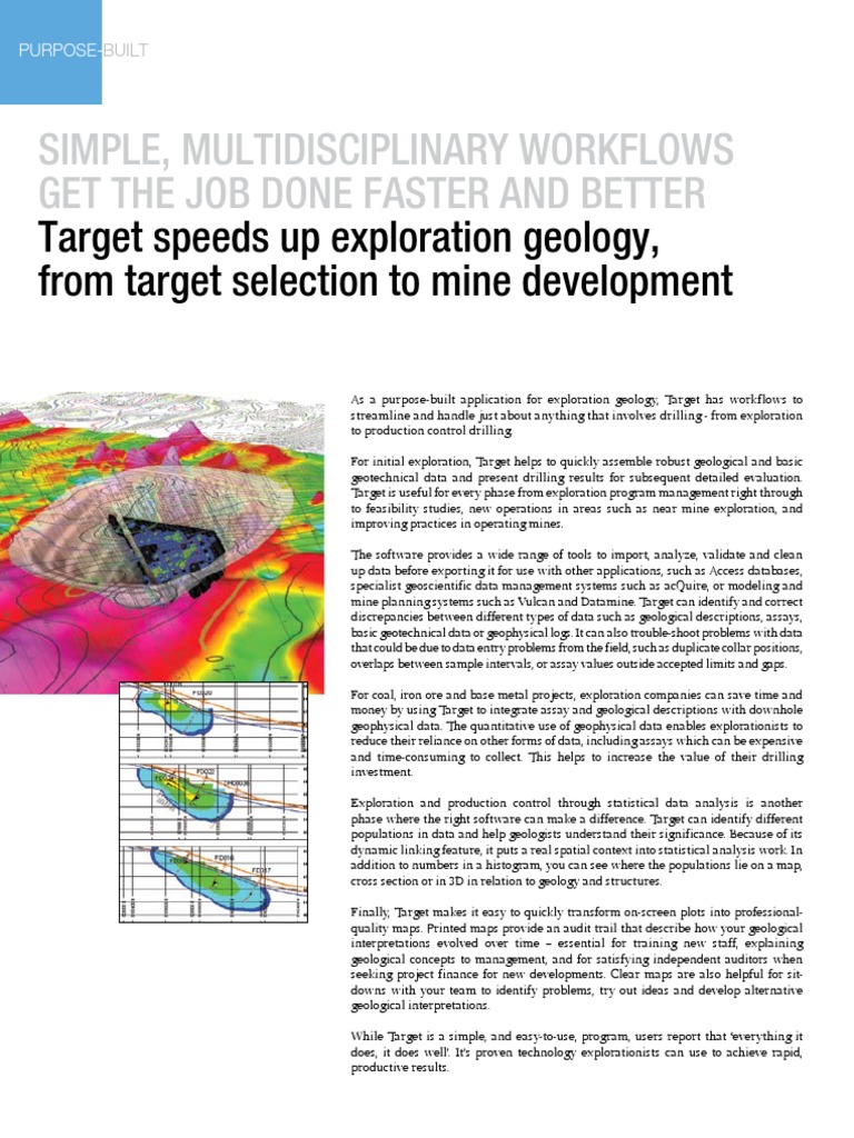 Purpose Built Workflows For Exploration Geology Geochemistry | PDF ...
