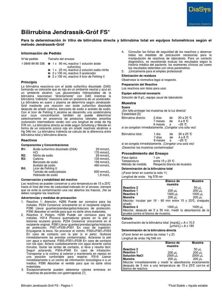 BILIRRUBIMA | PDF | Sustancias químicas | Ciencias fisicas