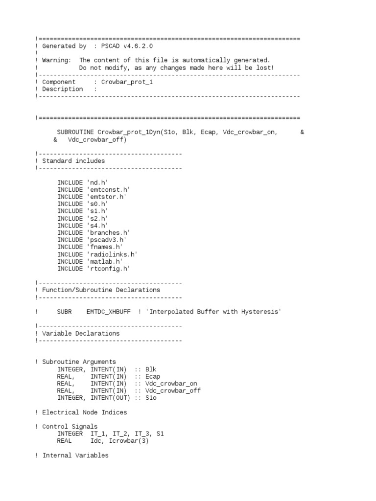 Crowbar Prot 1 | PDF | Subroutine | Power Electronics