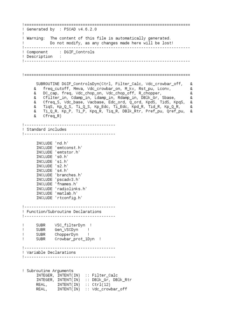 DGIF Controls | PDF | Subroutine | Variable (Computer Science)