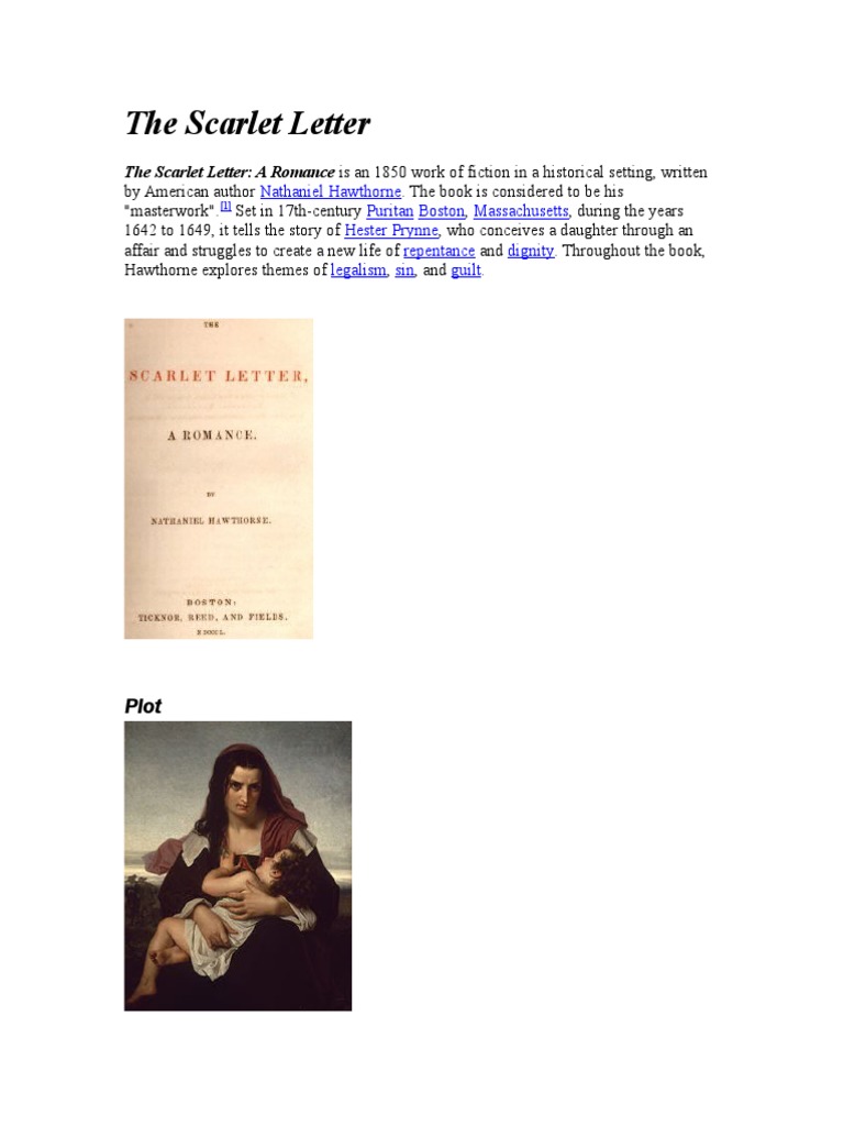 The Scarlet Letter | PDF | The Scarlet Letter