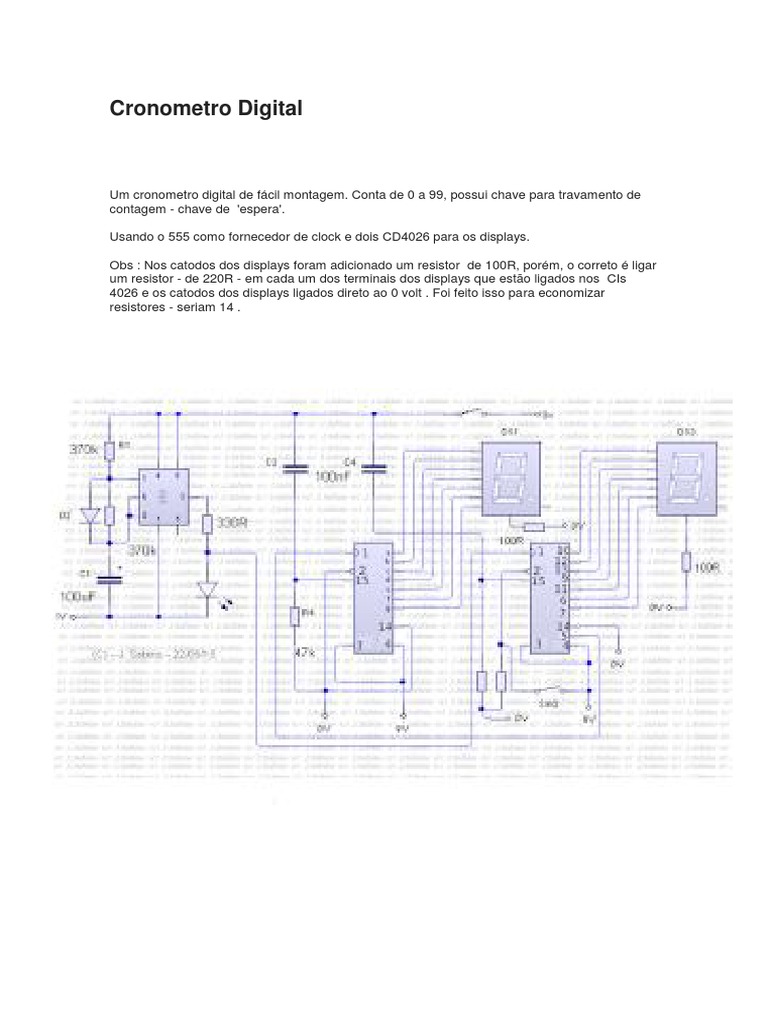 Cronometro Digital | PDF