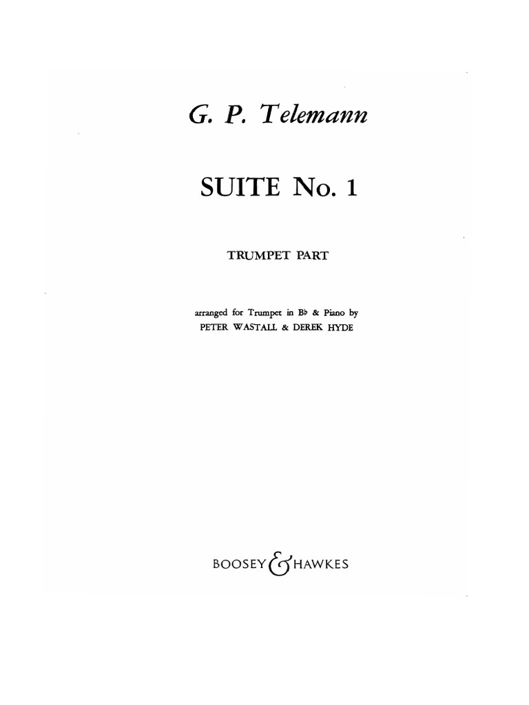 Suite N.1 - G. P. Telemann PDF | PDF