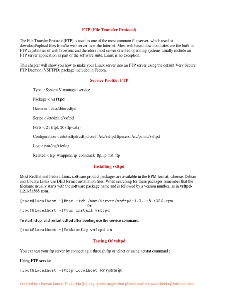 FTP Server PH Papp | PDF | File Transfer Protocol | Linux