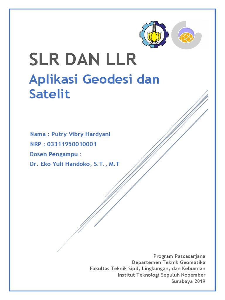 Aplikasi SLR dan LLR dalam Geodesi | PDF | Metode & Bahan Ajar ...