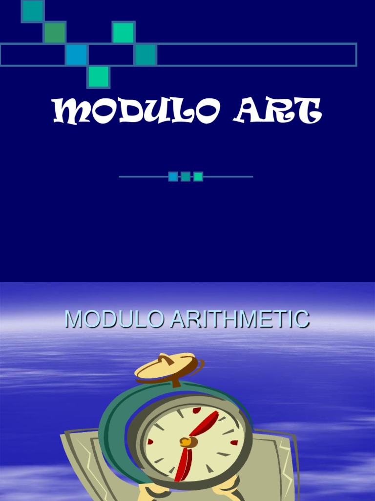 Modulo Art | PDF | Discrete Mathematics | Mathematical Objects
