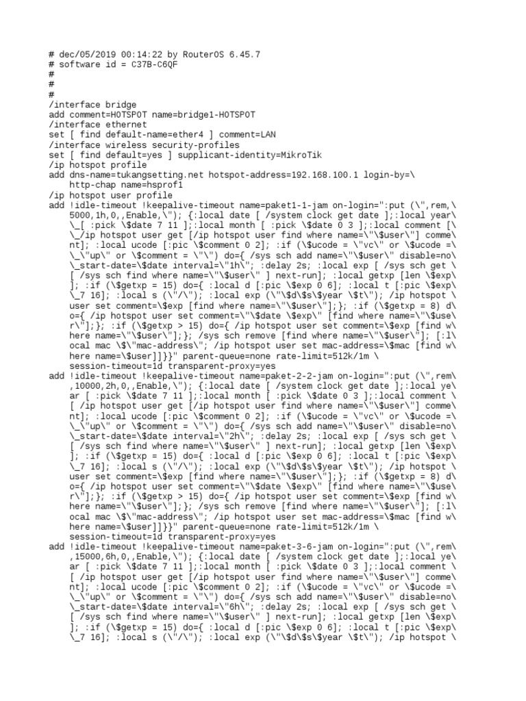 Settingan Dasar Mikrotik 4 Port | PDF | Firewall (Computing) | Information Technology