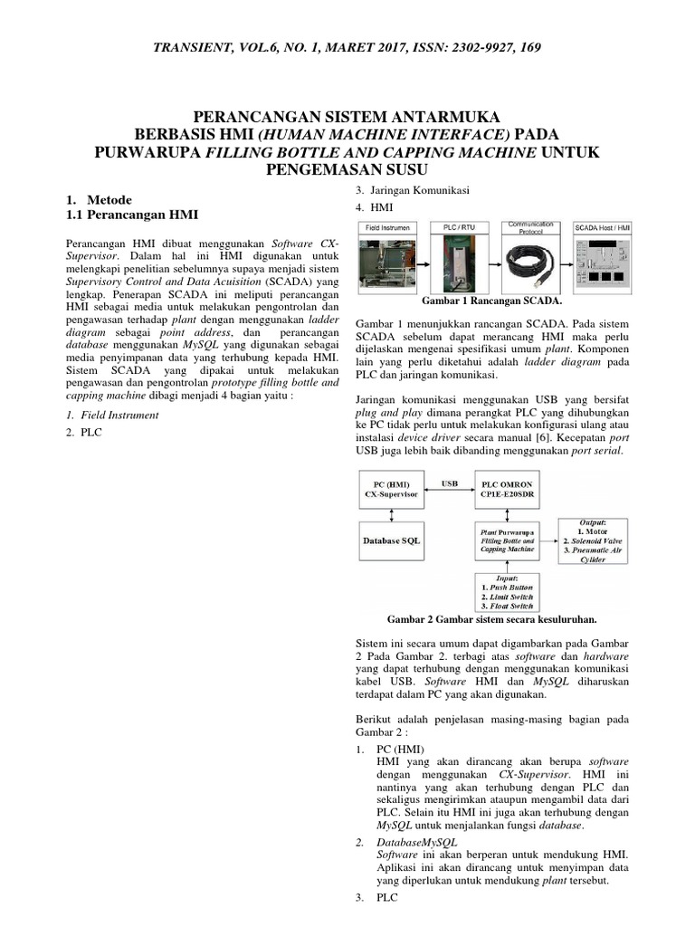 Desain HMI untuk Mesin Pengemas Susu | PDF