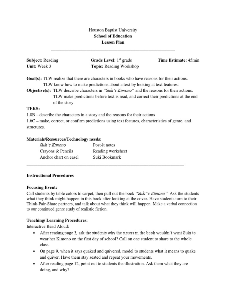 Observation 1 Lesson | PDF | Lesson Plan | Pedagogy