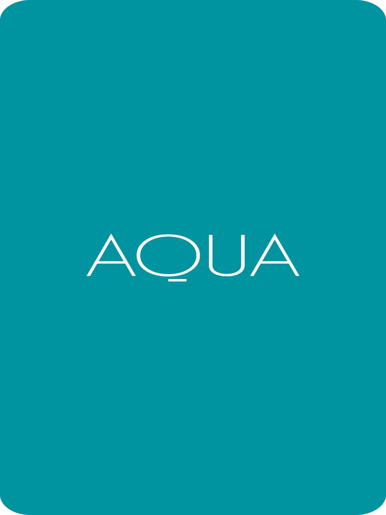 AQUA Menu | Download Free PDF | Salad | Western Cuisine