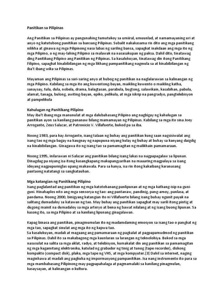 Panitikan | PDF
