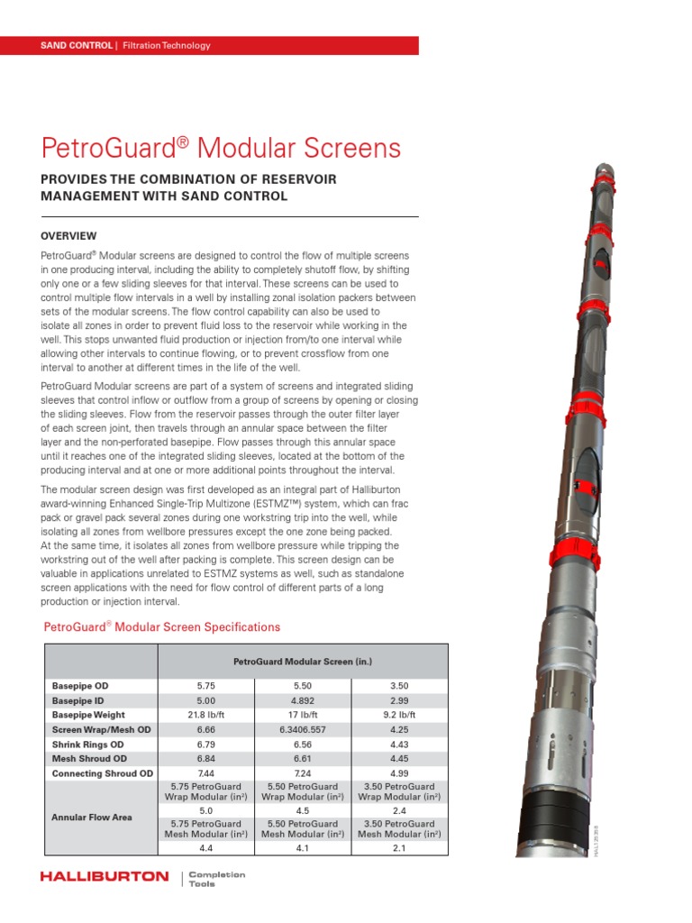 Data Sheet - PetroGuard Modular Screens | Nature