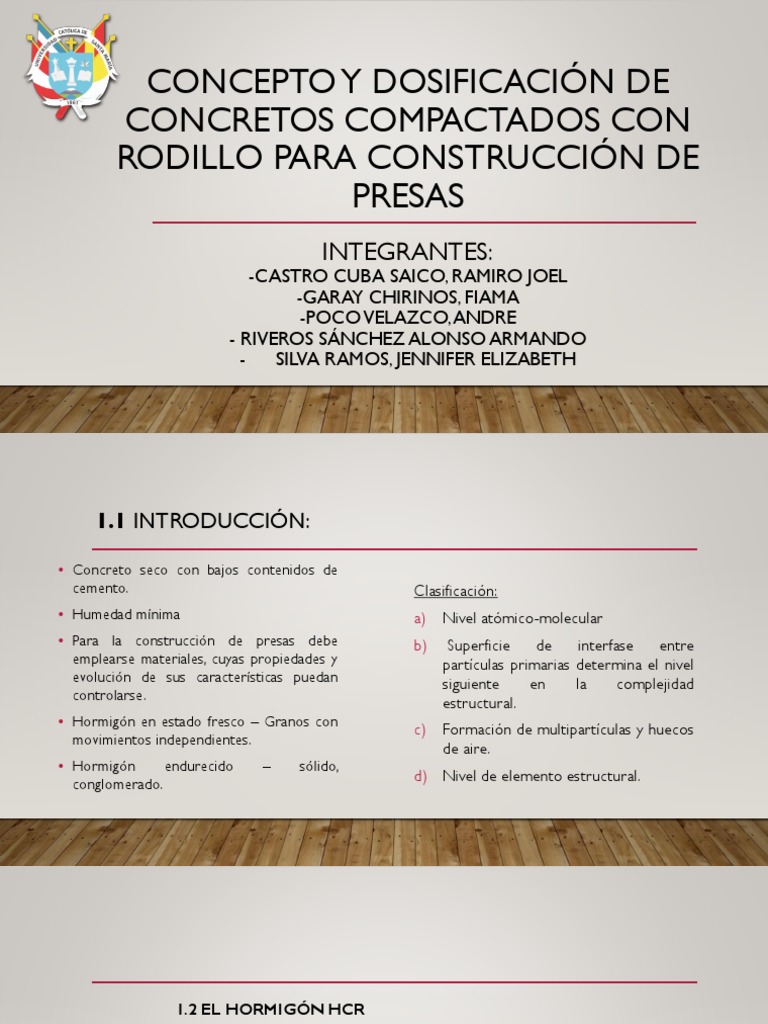 Concreto Compactado Con Rodillo - Tecno II Expo PP | PDF | Hormigón ...