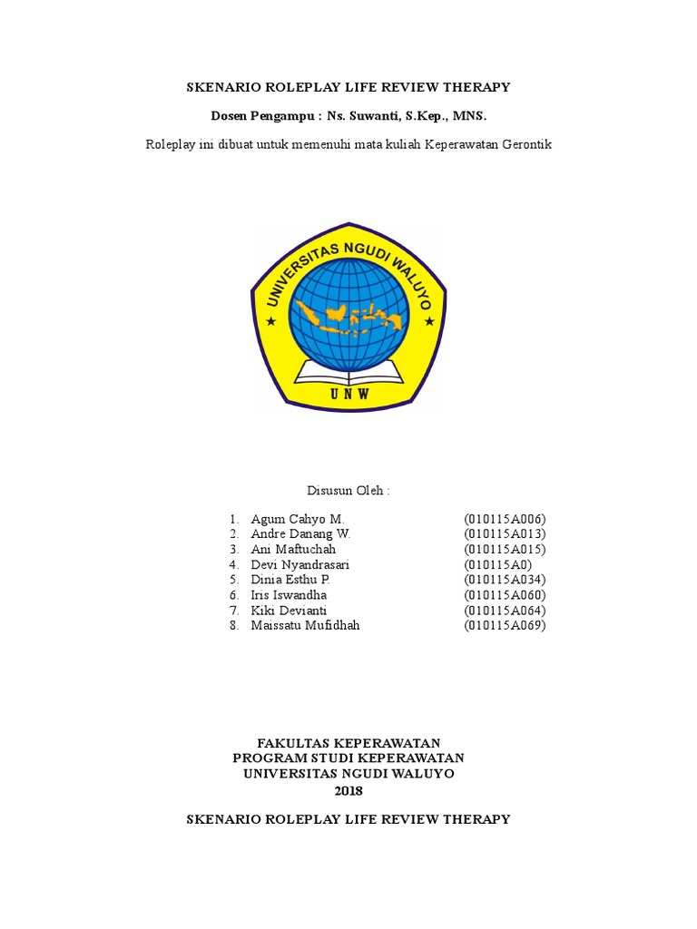 Skenario Roleplay Life Review Therapy | PDF