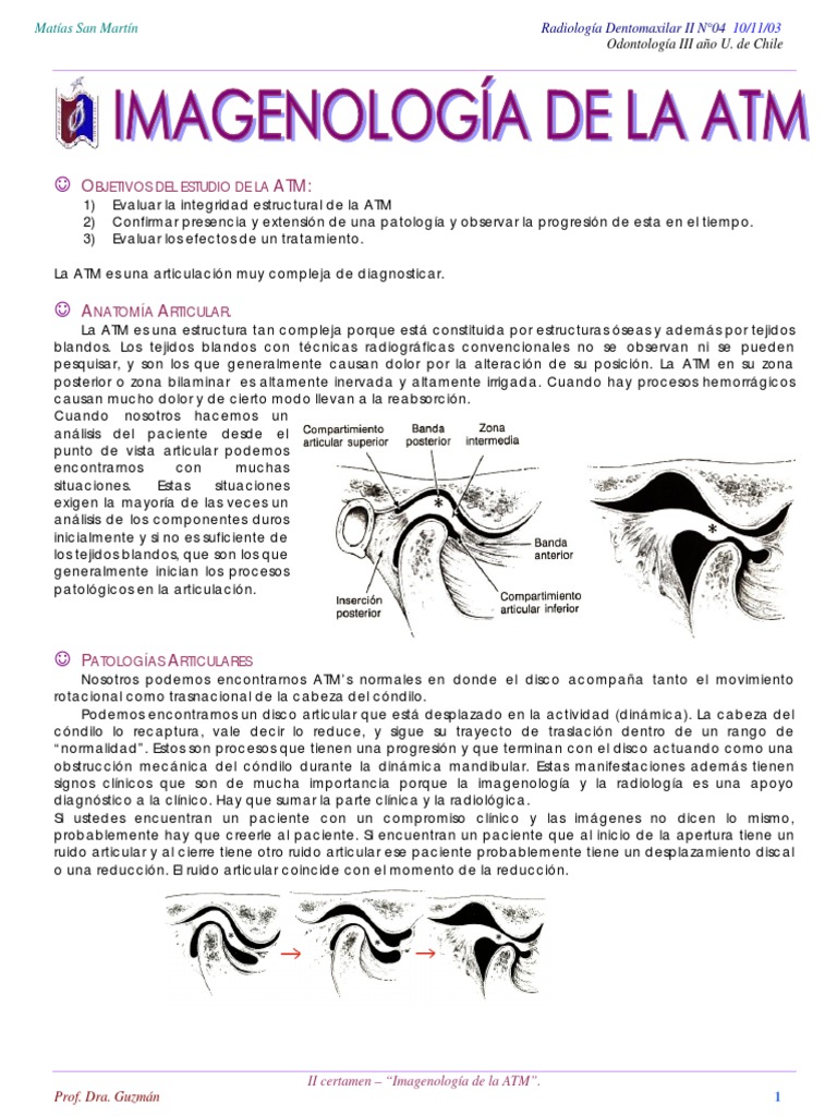 Imagenología de La Atm - 4 | PDF | Imagenes medicas | Radiología