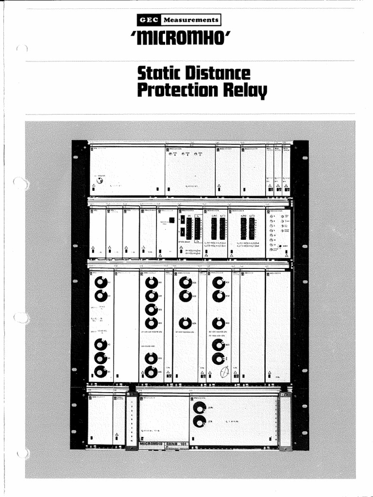 MICROMHO Static Distance Protection Relay | PDF