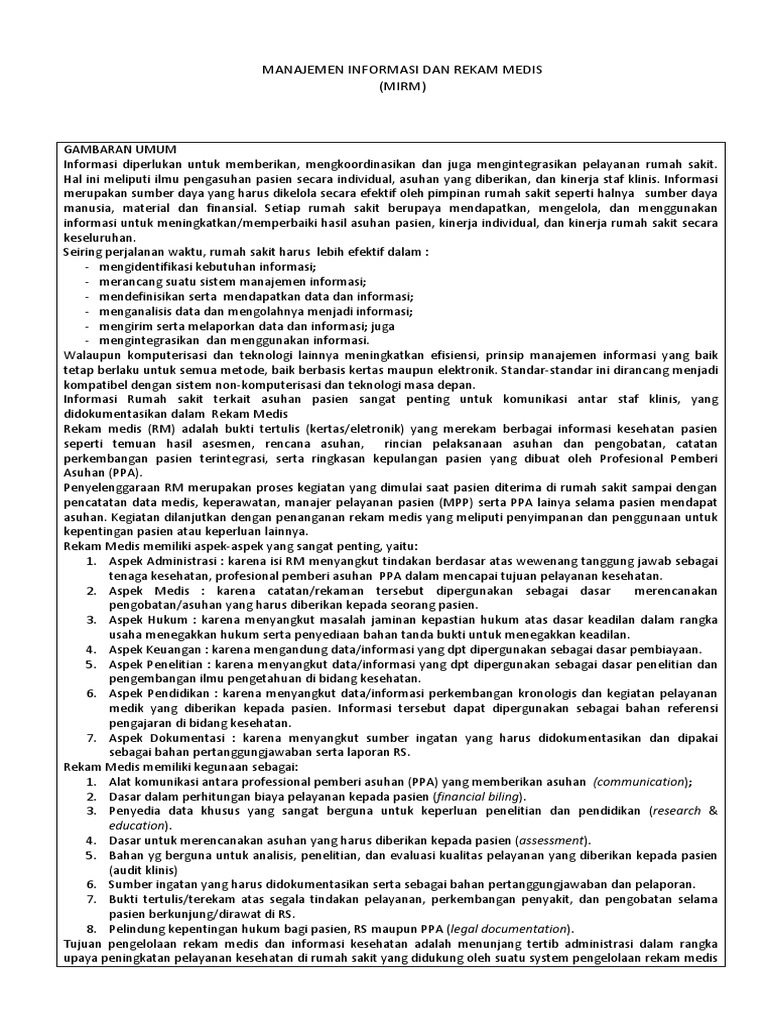 Instrumen MIRM Snars 1 | PDF