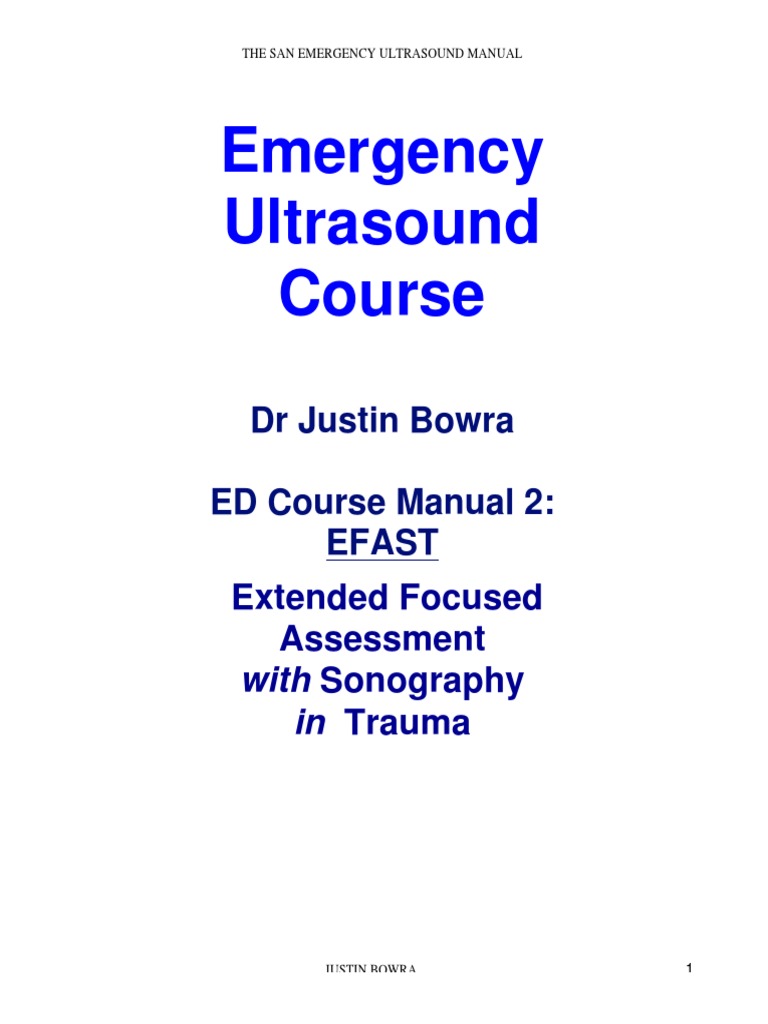 2 Efast PDF | PDF | Medicine | Clinical Medicine