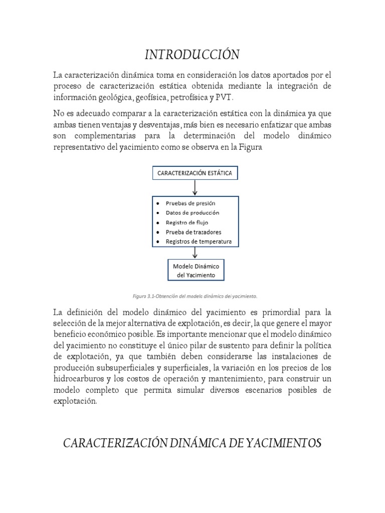 Caracterizacion Dinamica de Yacimientos | PDF | Medición | Presión