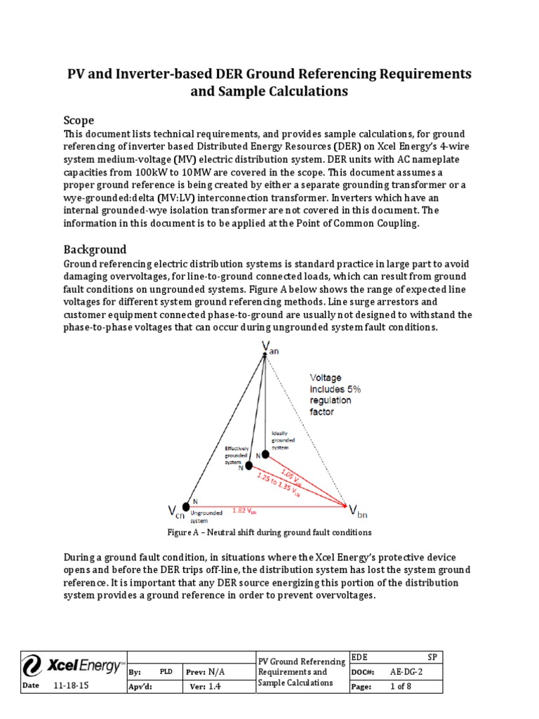 MN SRC Invertor Based Ground Refrencing Requirements and Sample ...