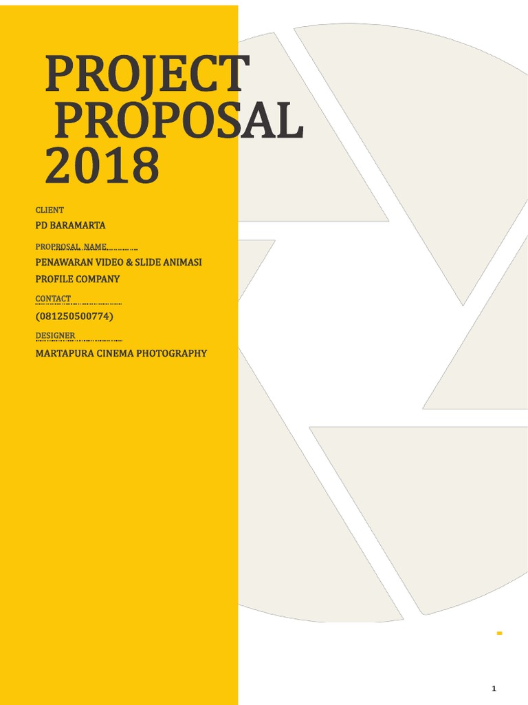 Contoh Proposal Video Profile | PDF
