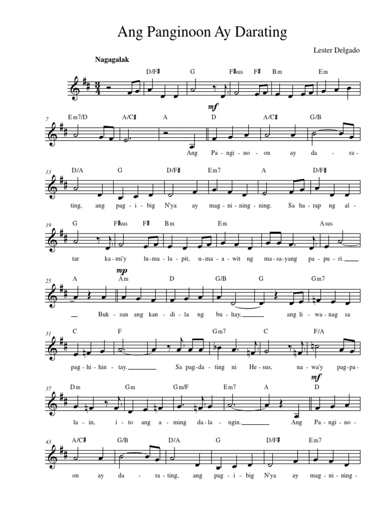 Ang Panginoon Ay Darating Lester Delgado Sa Kanyang Pagdating Misa ...