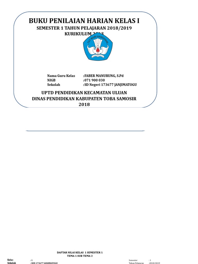 Format Daftar Nilai Harian Kurtilas Kelas I | PDF Format Daftar Nilai Harian Kurtilas Kelas I | PDF