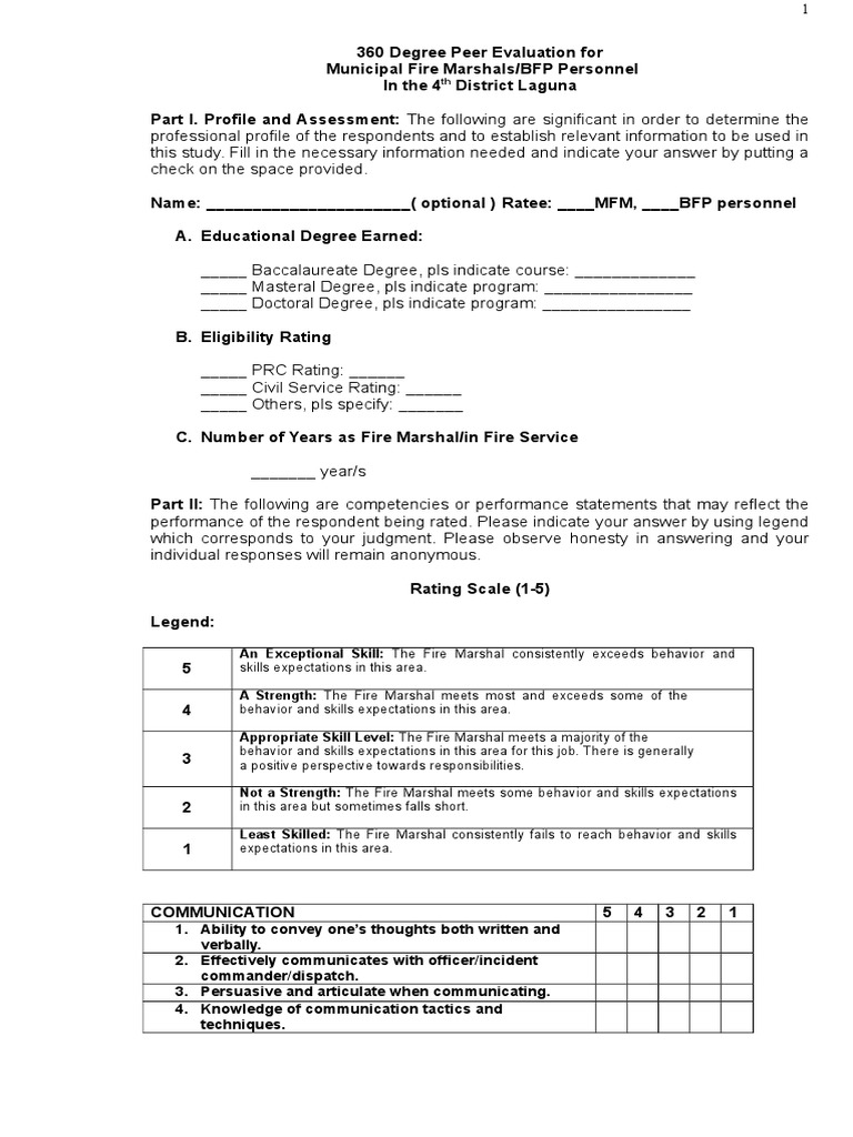 Survey Questionnaire | PDF | Emergency | Firefighting