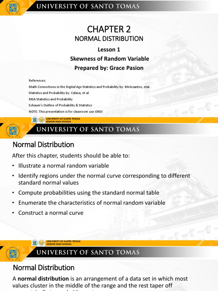 120Chap2A20Normal20Distribution 1 | PDF | Normal Distribution | Skewness