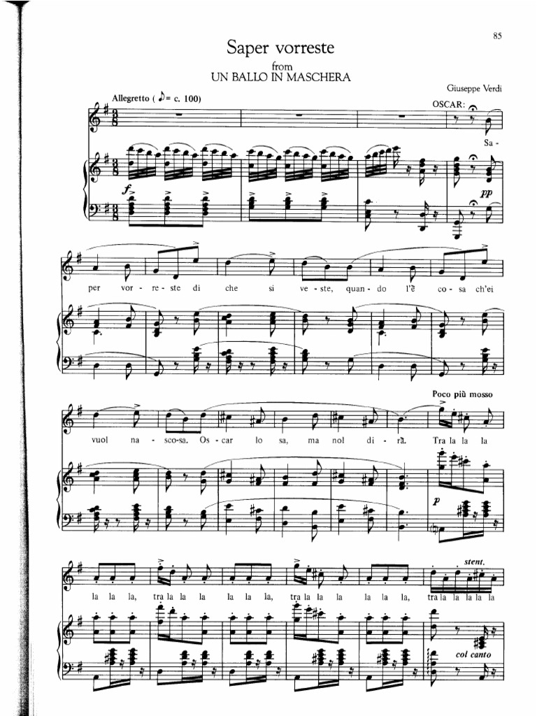 Saper Vorreste PDF | PDF